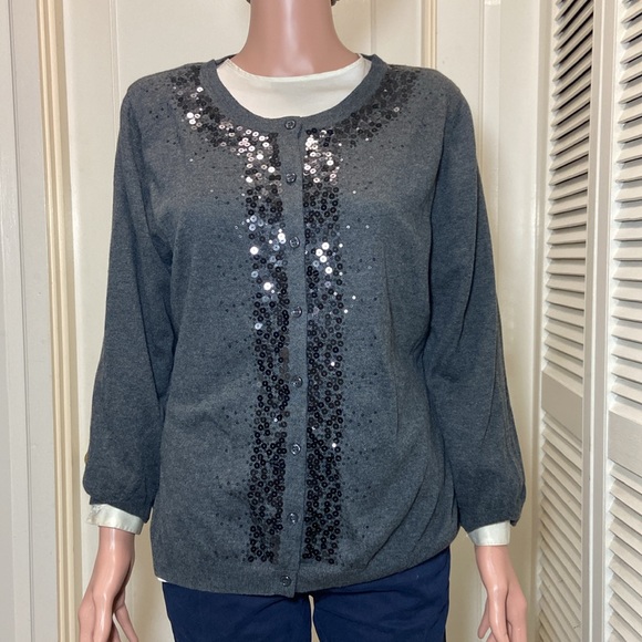 Garnet Hill | Sweaters | Extra Large Garnet Hill Gray 34 Sleeves ...